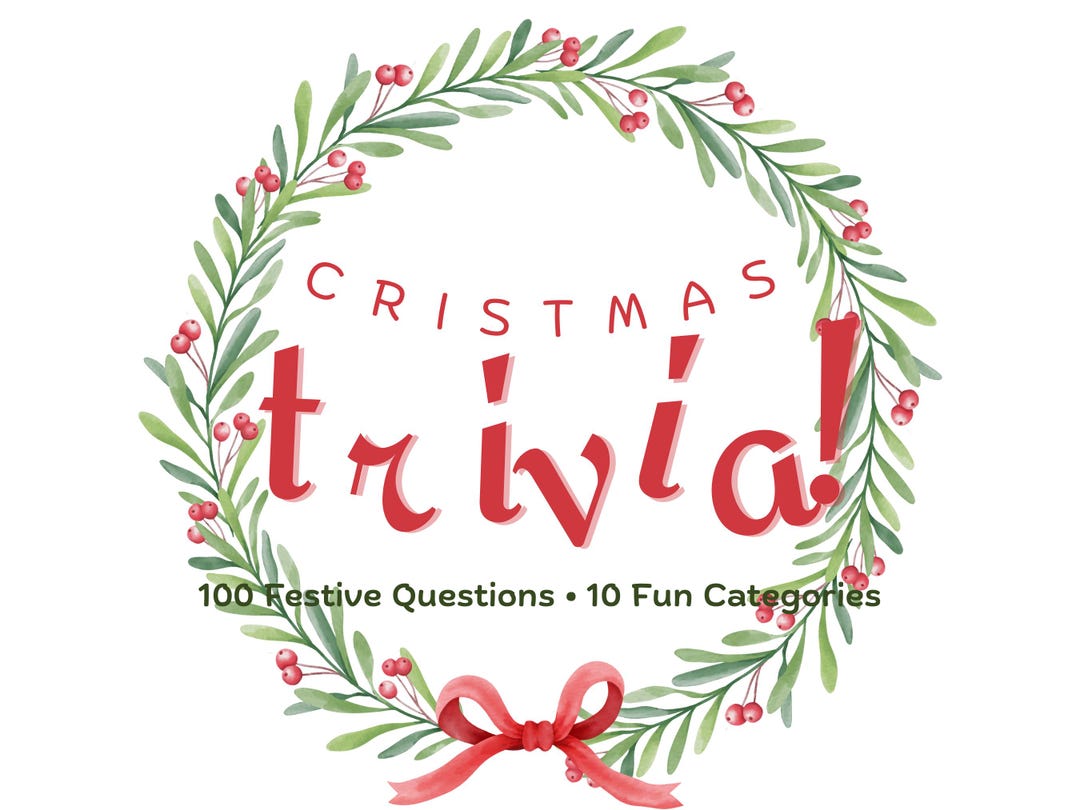 Christmas Trivia Game – 100 Curated Holiday Questions (printable ...