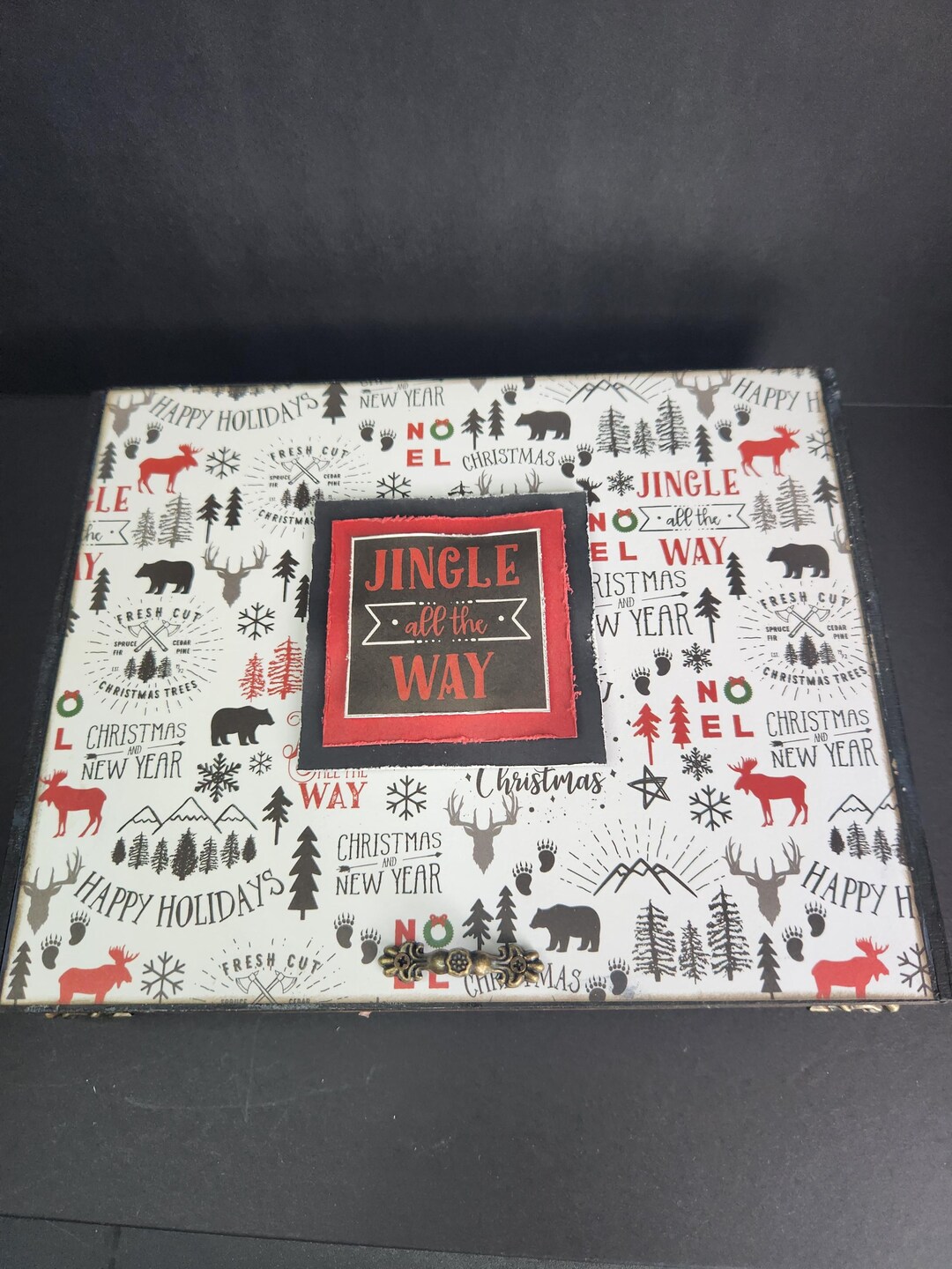 Christmas Themed Cigar Box - Jingle All the Way Lumberjack - Etsy