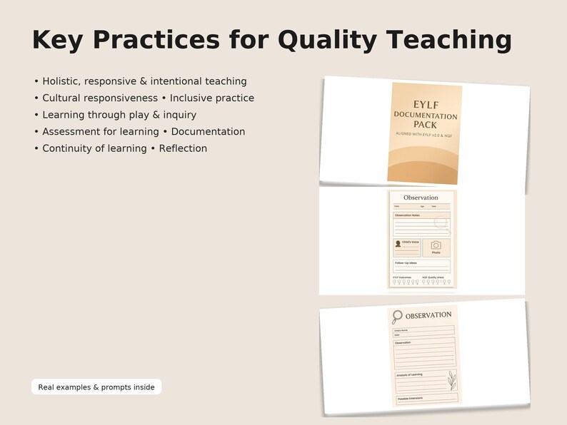 EYLF V2.0 + NQF Printable Forms: Early Learning Documentation (editable ...