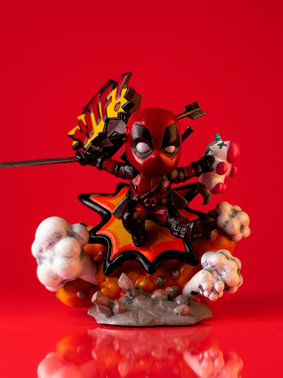 Deadpool Chibi 3D Printed Resin Figure Hand-painted Comic Fan Art - Etsy