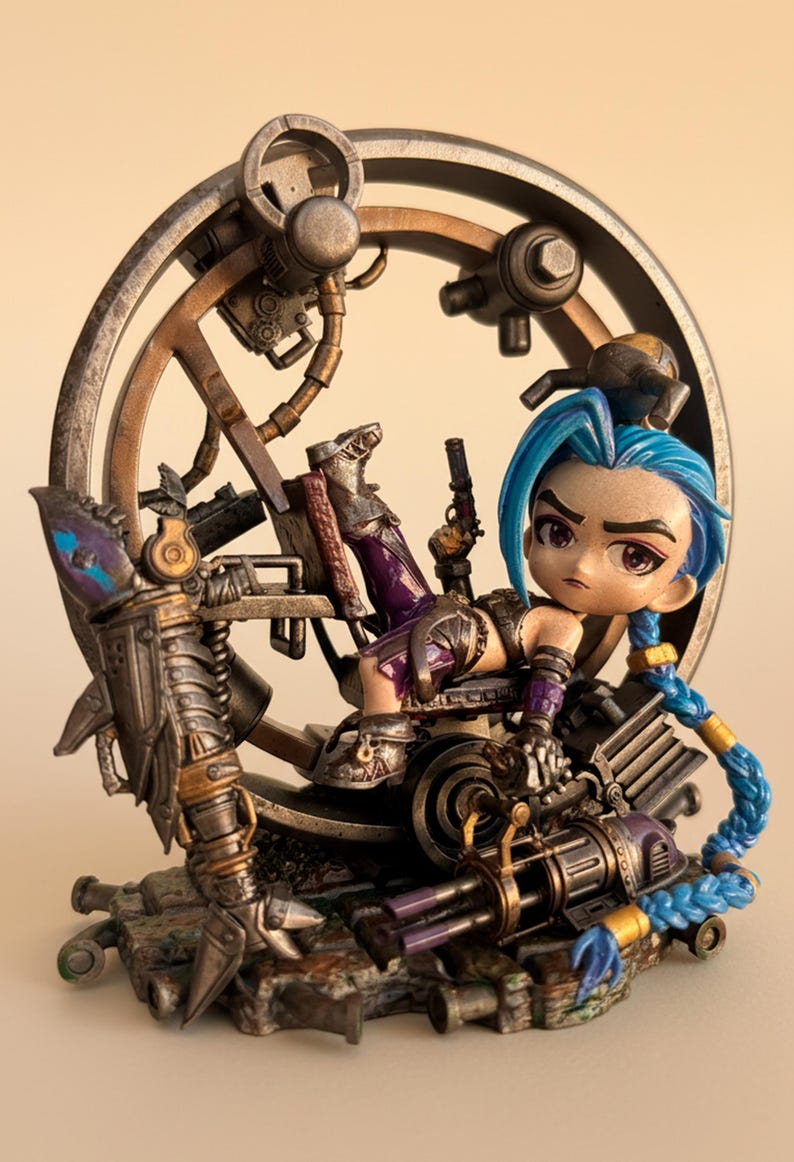 Jinx Figure | Arcane | Hand-painted Fan Art Statue - Etsy
