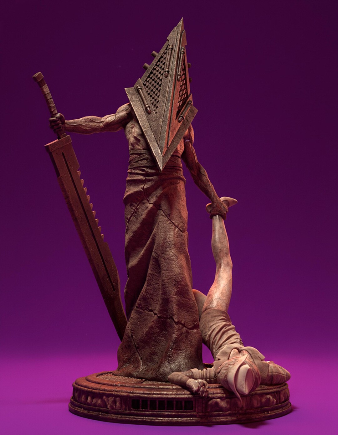 Pyramid Head | Silent Hill | 3D Printed Resin Figure | Fan Art - Choose ...