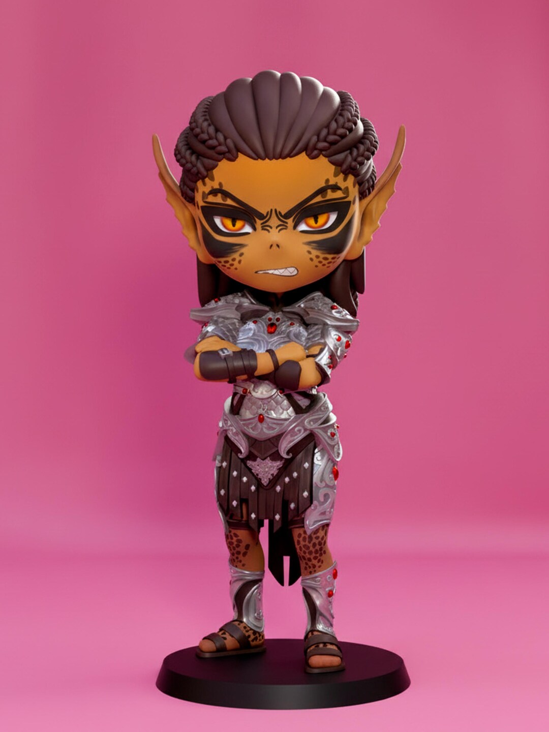 Baldurs Gate 3 | Laezel Figure | 3.94” Hand-painted Resin Statue | Fan ...