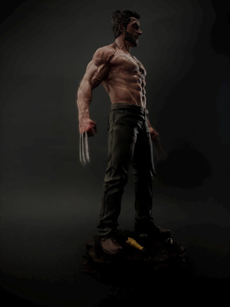 Wolverine | Fan Art Statue | Hand-painted Resin 3D | Printed ...