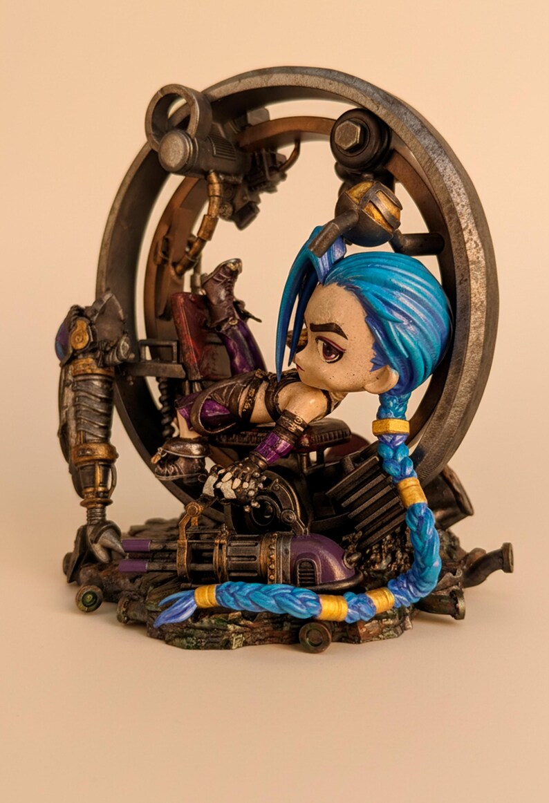 Jinx Figure | Arcane | Hand-painted Fan Art Statue - Etsy
