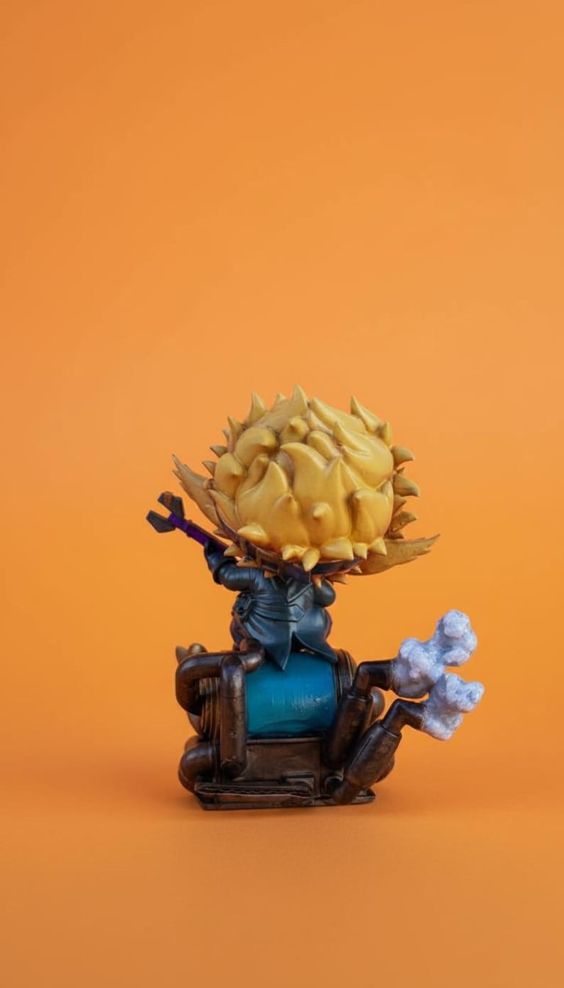 Heimerdinger Arcane Statue: Hand-painted League of Legends Fan Art - Etsy