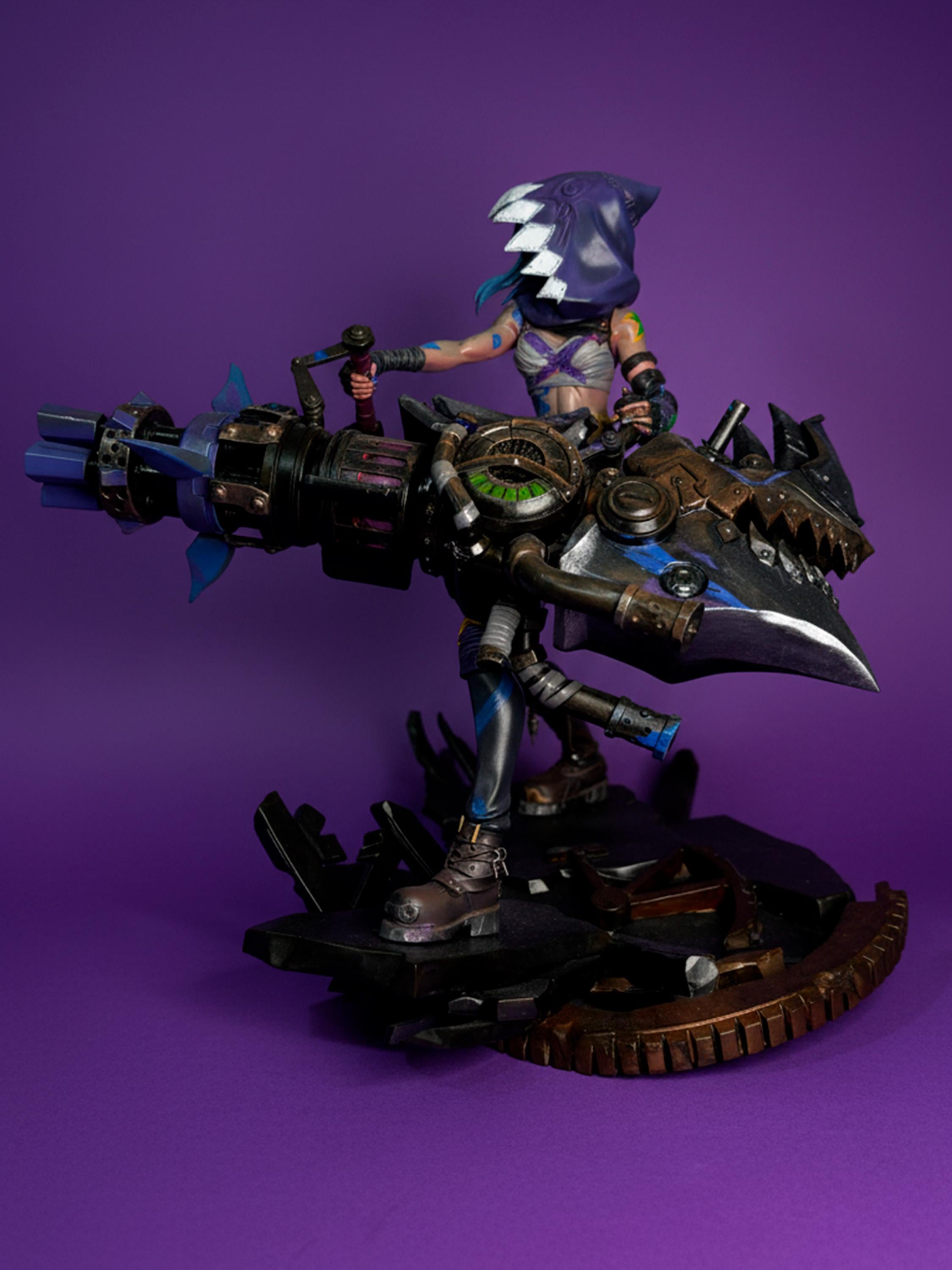 Jinx Figure | Arcane | Hand-painted Statue | League of Legends | Fan ...