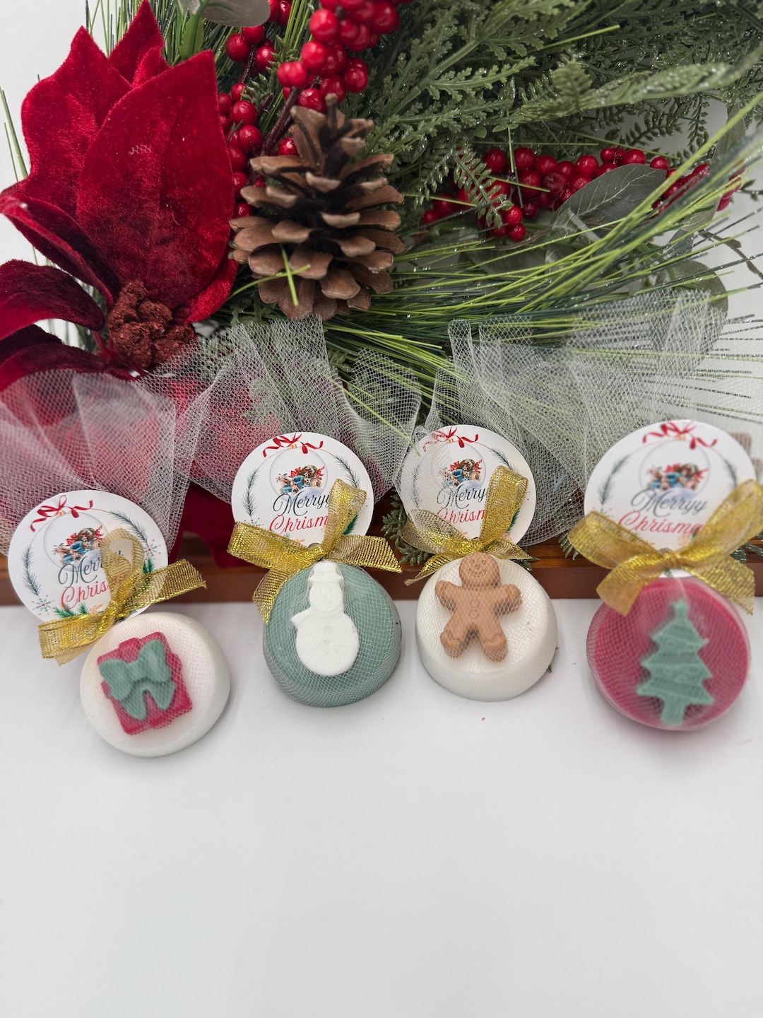 Handmade Christmas Soap Gift Set – Holiday Mini Soaps, Stocking ...