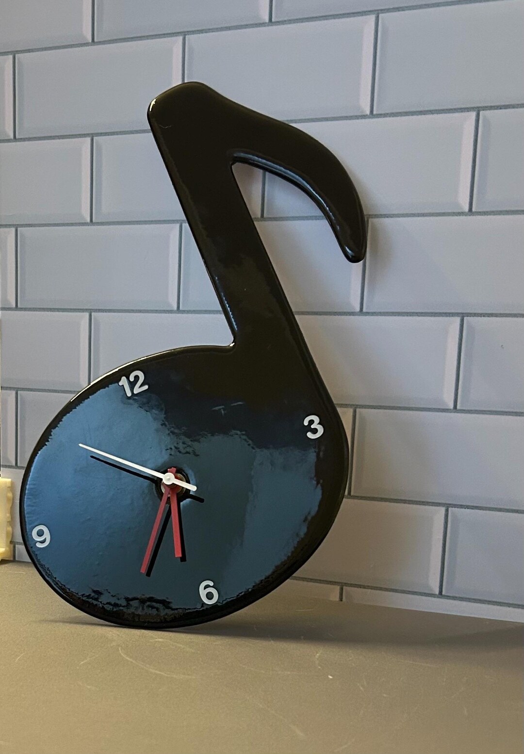 Music Note Clock, by Small World Greetings - Etsy