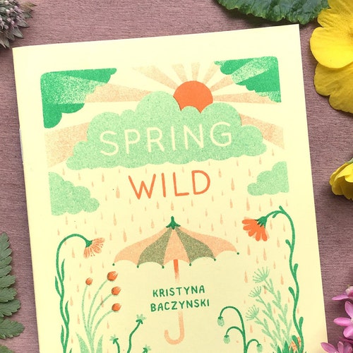 Spring Wild Plant Zine Comic Risograph Handmade | Etsy