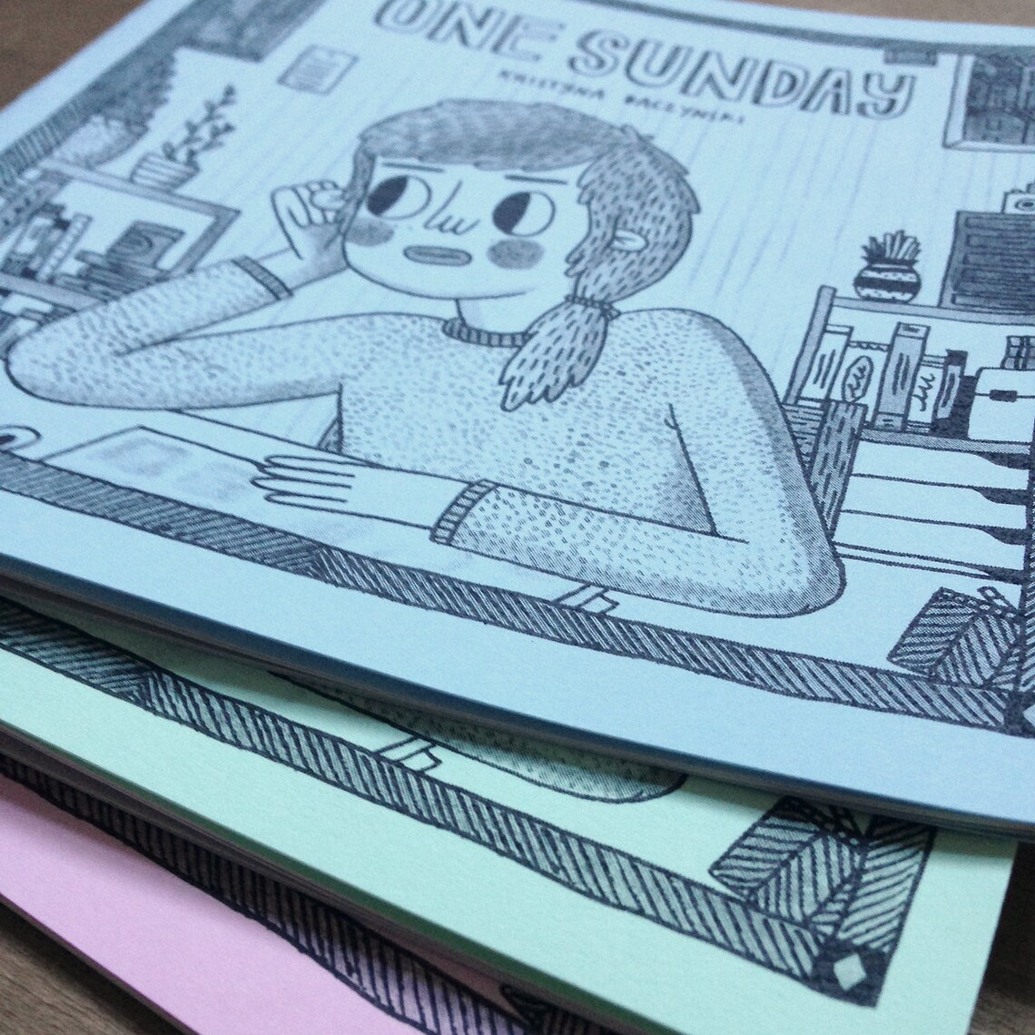 One Sunday Comic Diary Comic Perzine Hourly Comic Day | Etsy