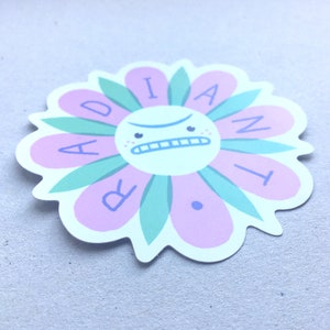 RADIANT - Vinyl Sticker, Planner, Laptop Decoration - Etsy