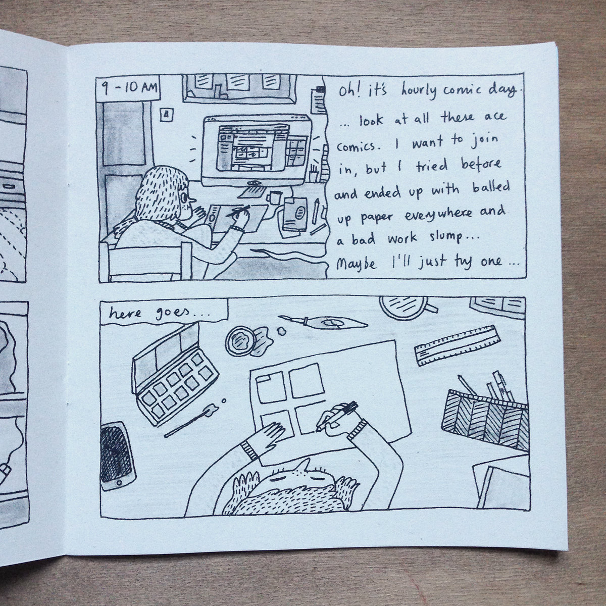 One Sunday Comic Diary Comic Perzine Hourly Comic Day - Etsy