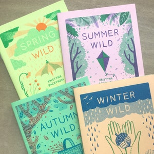 Plant Zine Collection, the Wild Year - 4 X Seasonal Risograph Comics ...