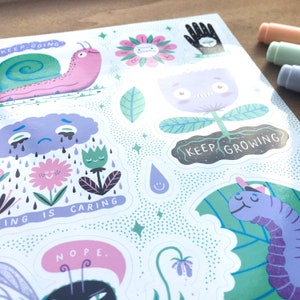 Keep Going Keep Growing Sticker Sheet Vinyl Planner - Etsy
