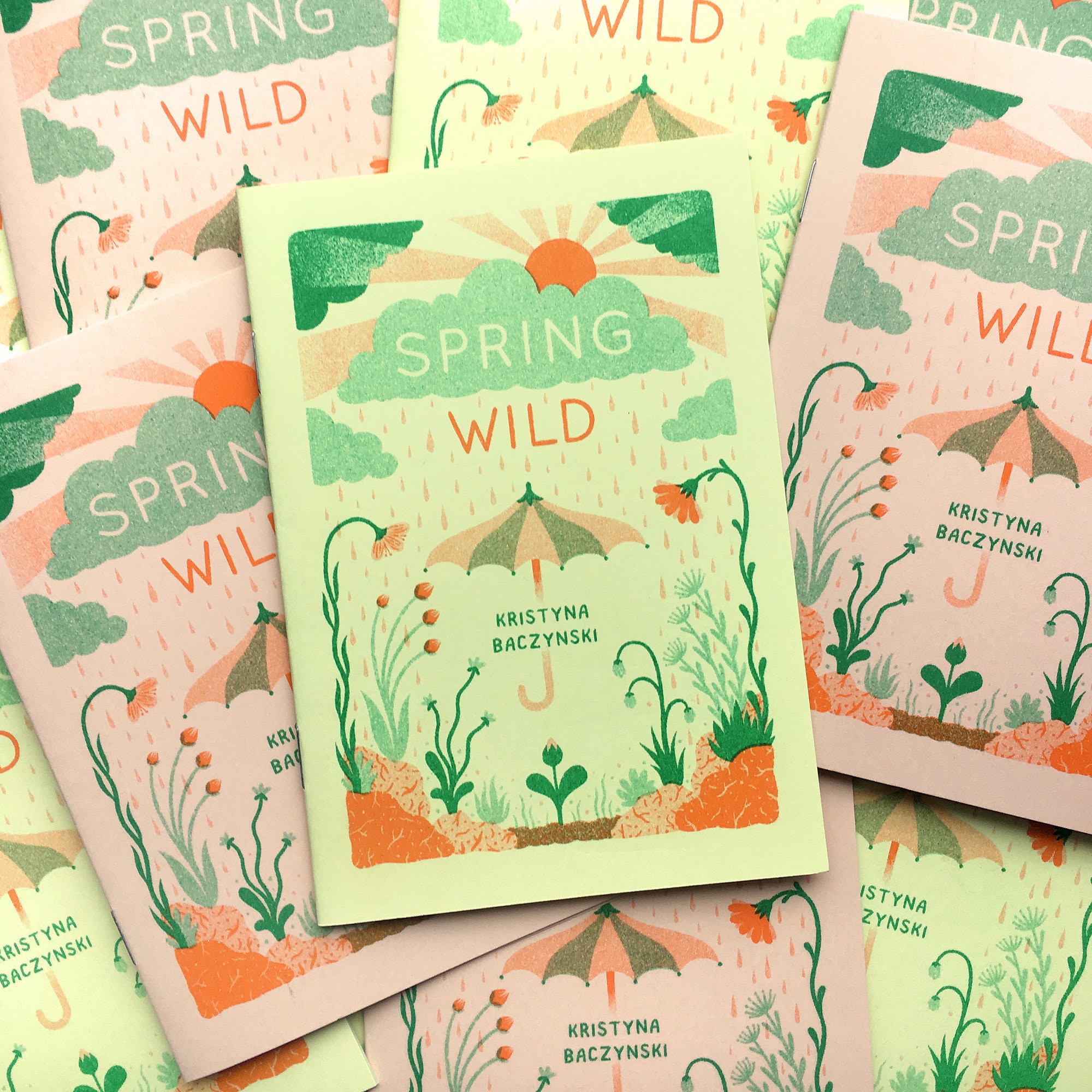 Spring Wild Plant Zine Comic Risograph Handmade | Etsy