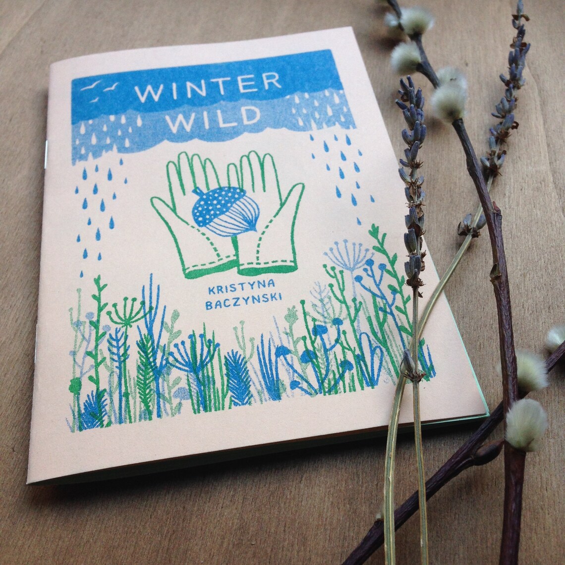 Winter Wild Plant Zine Comic Risograph Handmade - Etsy
