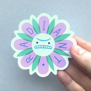 RADIANT - Vinyl Sticker, Planner, Laptop Decoration - Etsy