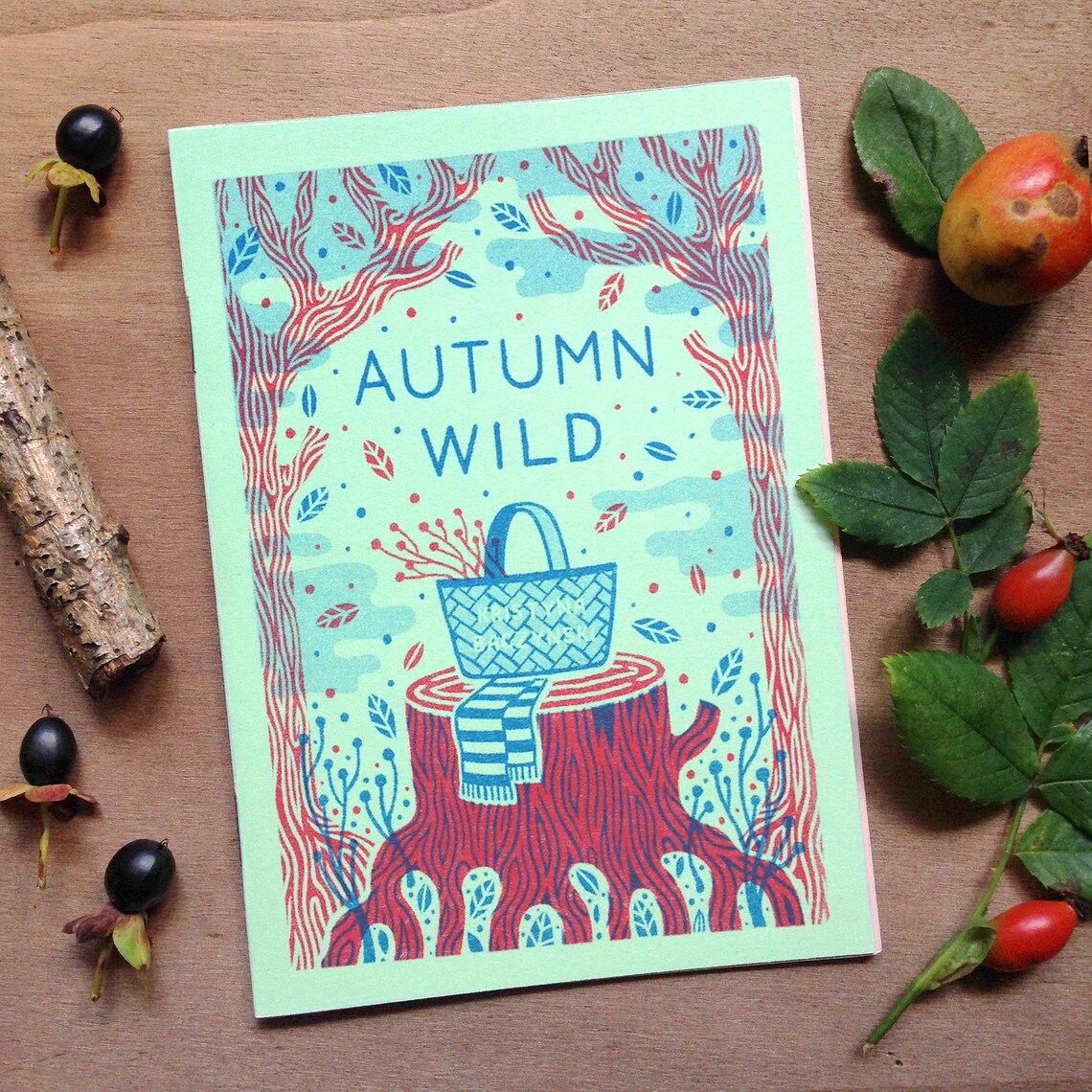 Autumn Wild - Plant Zine, Comic Risograph Handmade - Etsy