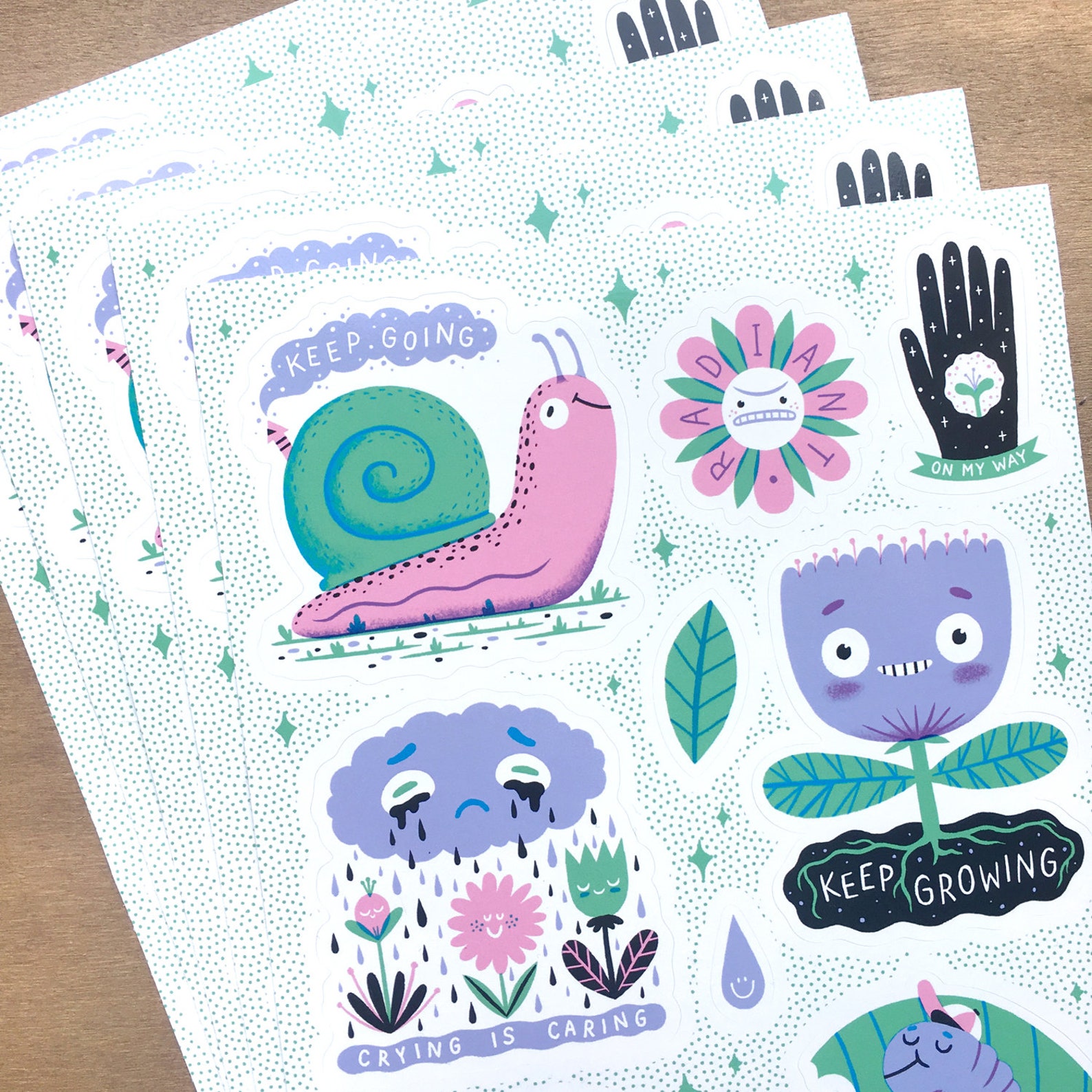 Keep Going Keep Growing Sticker Sheet Vinyl Planner - Etsy