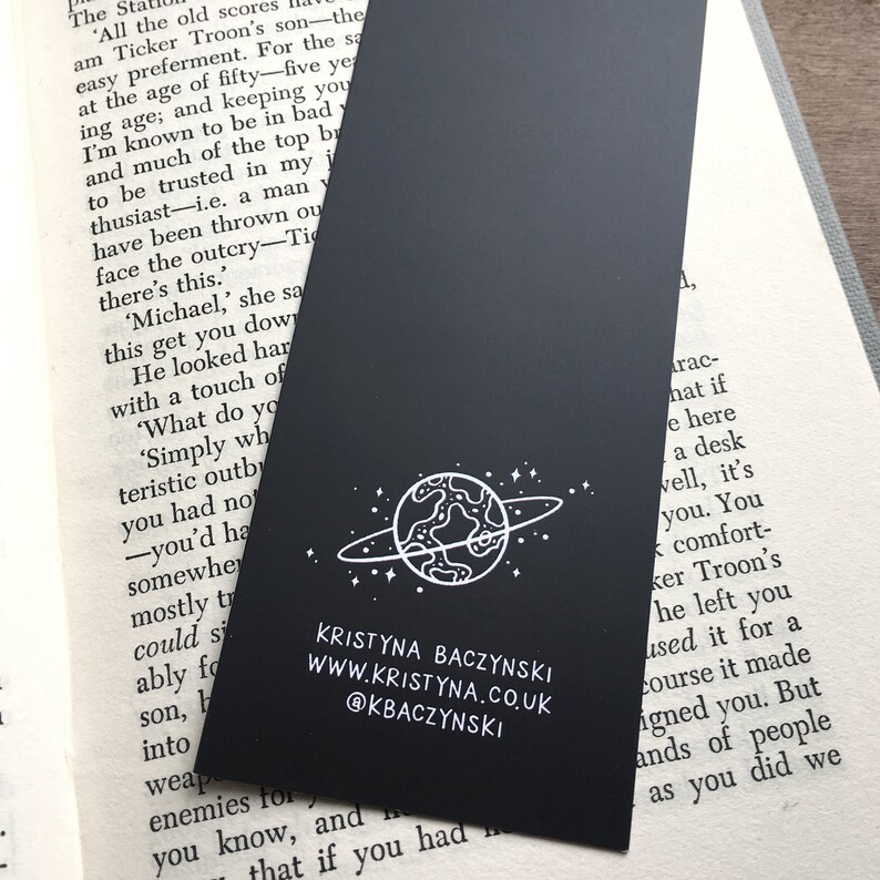 Gold Foil Bookmark Science Fiction Cosmic Astronauts | Etsy