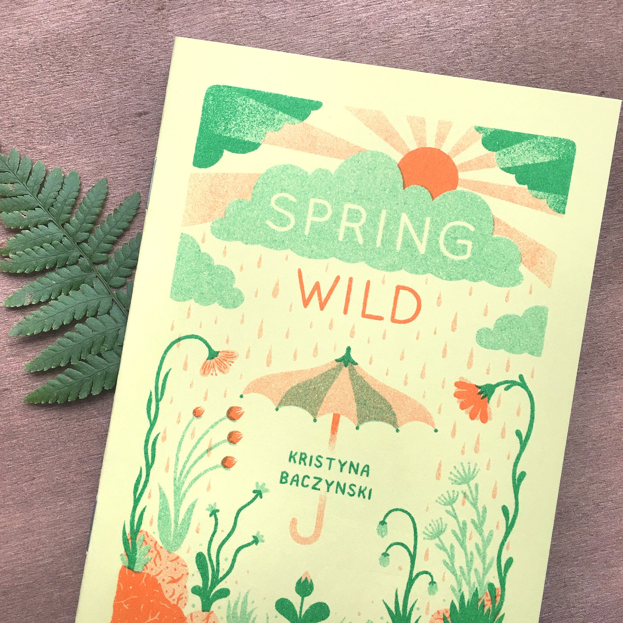 Spring Wild Plant Zine Comic Risograph Handmade | Etsy