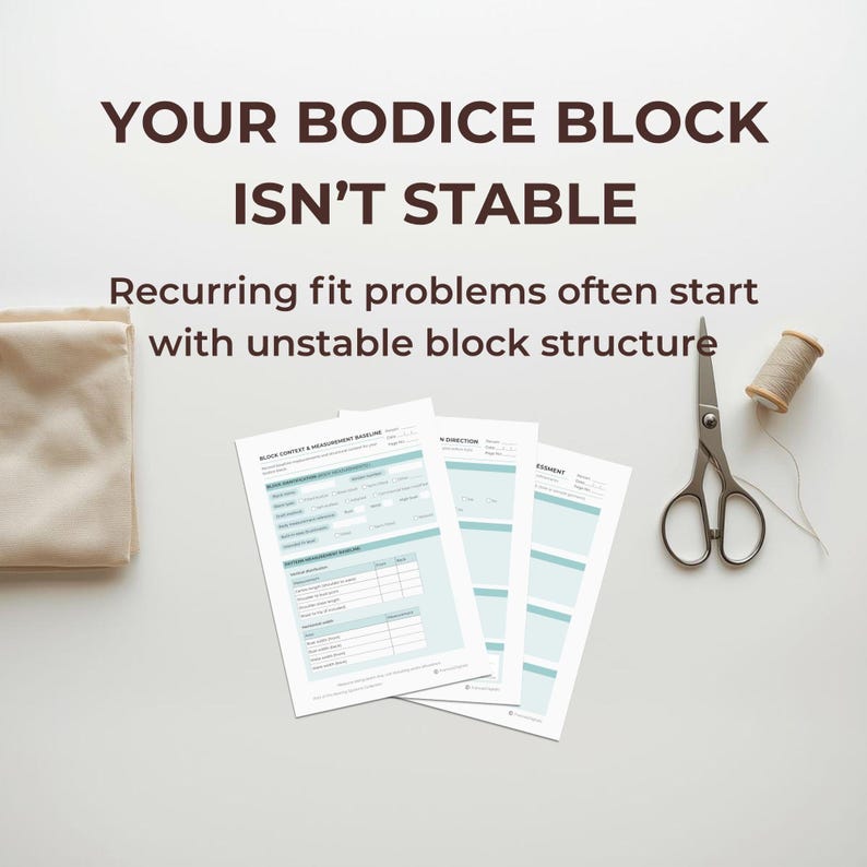 Bodice Block Stability Assessment – Sewing Block Evaluation PDF, Bodice ...