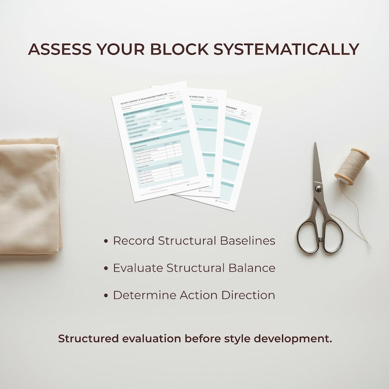 Bodice Block Stability Assessment – Sewing Block Evaluation PDF, Bodice ...