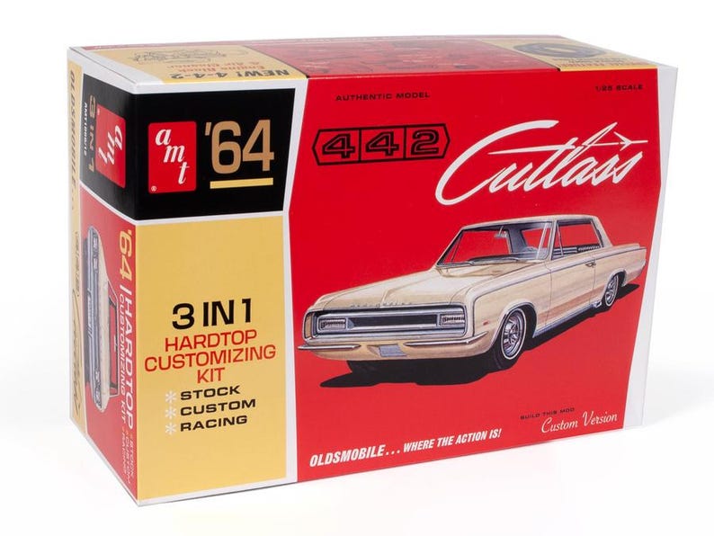 Amt 1964 Olds 442 Plastic Model Kit, 1/25 Scale - Etsy