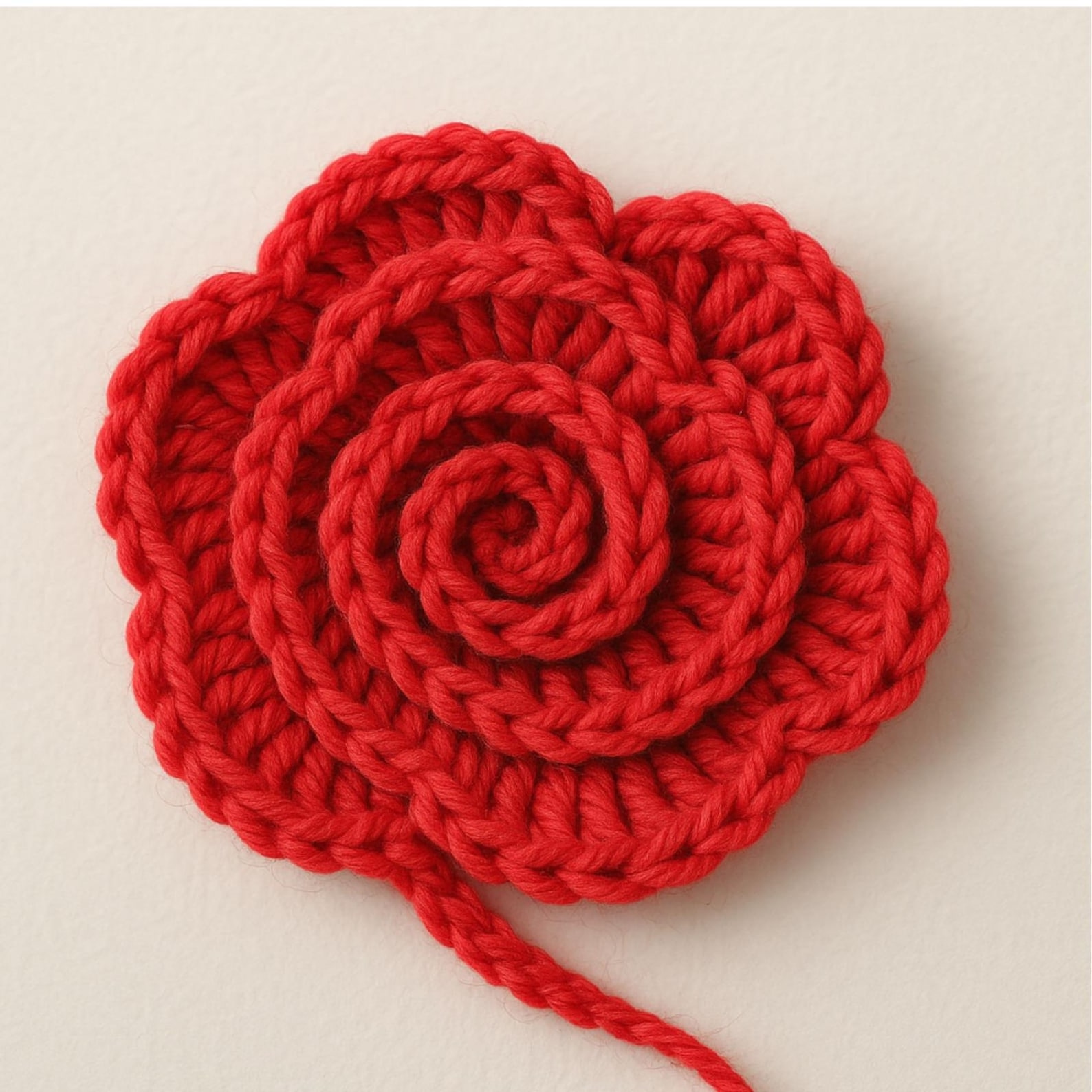 Chunky Ribbed Beanie Crochet Pattern With Spiral Rose (PDF Tutorial) - Etsy