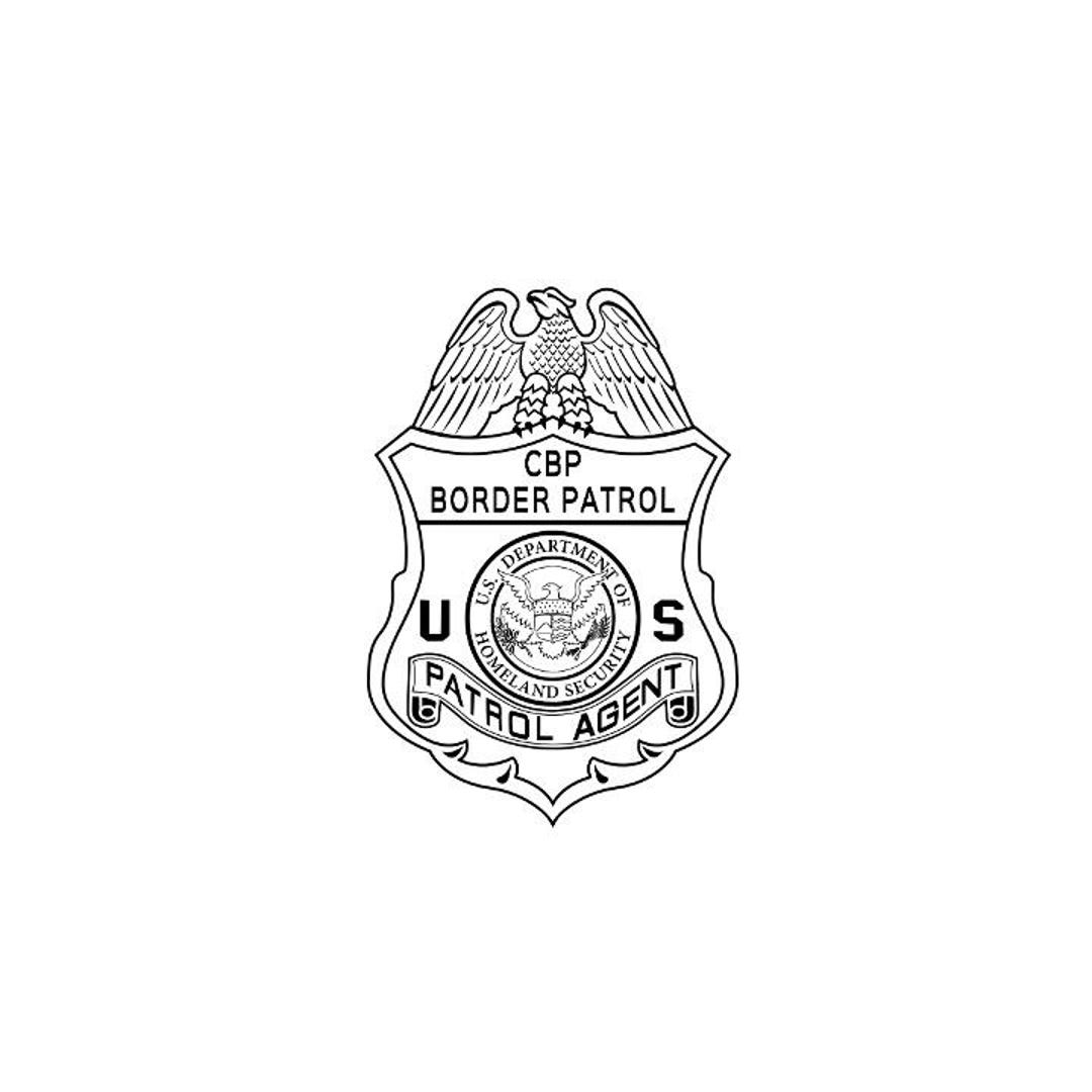 US Border Patrol Badge Decal: Black, DHS Badge, Veteran Owned - Etsy