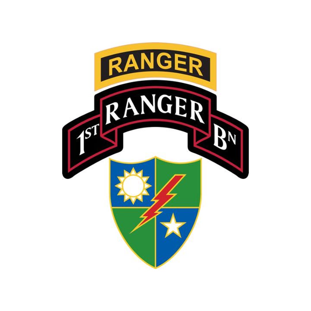 1st Ranger Battalion Crest Tab Decal, Perma-sticker, Full Color - Etsy