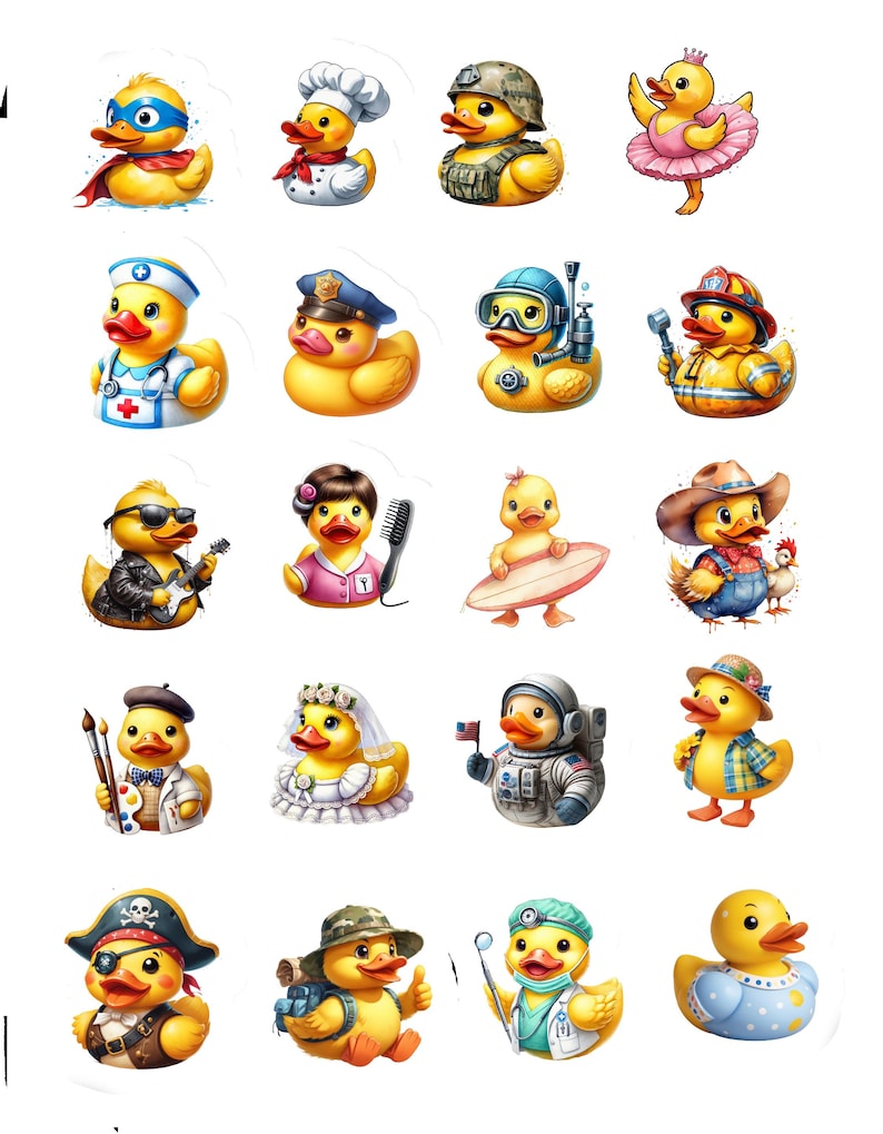 Duck Duck Jeep Stickers 2 - More Yellow Rubber Duck Stickers for Jeep ...