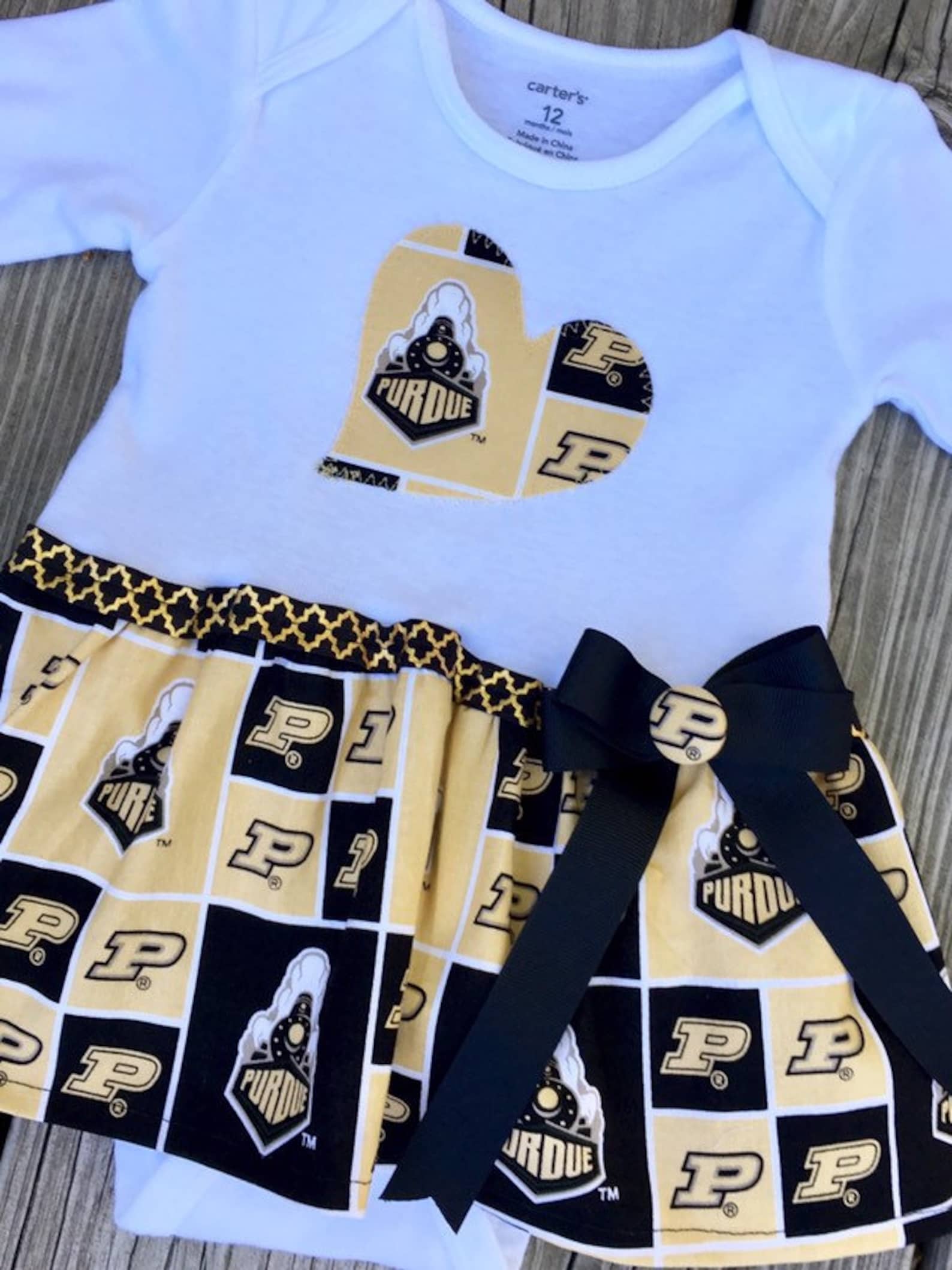 Purdue Boilermakers Baby/toddler Bodysuit Dress - Etsy