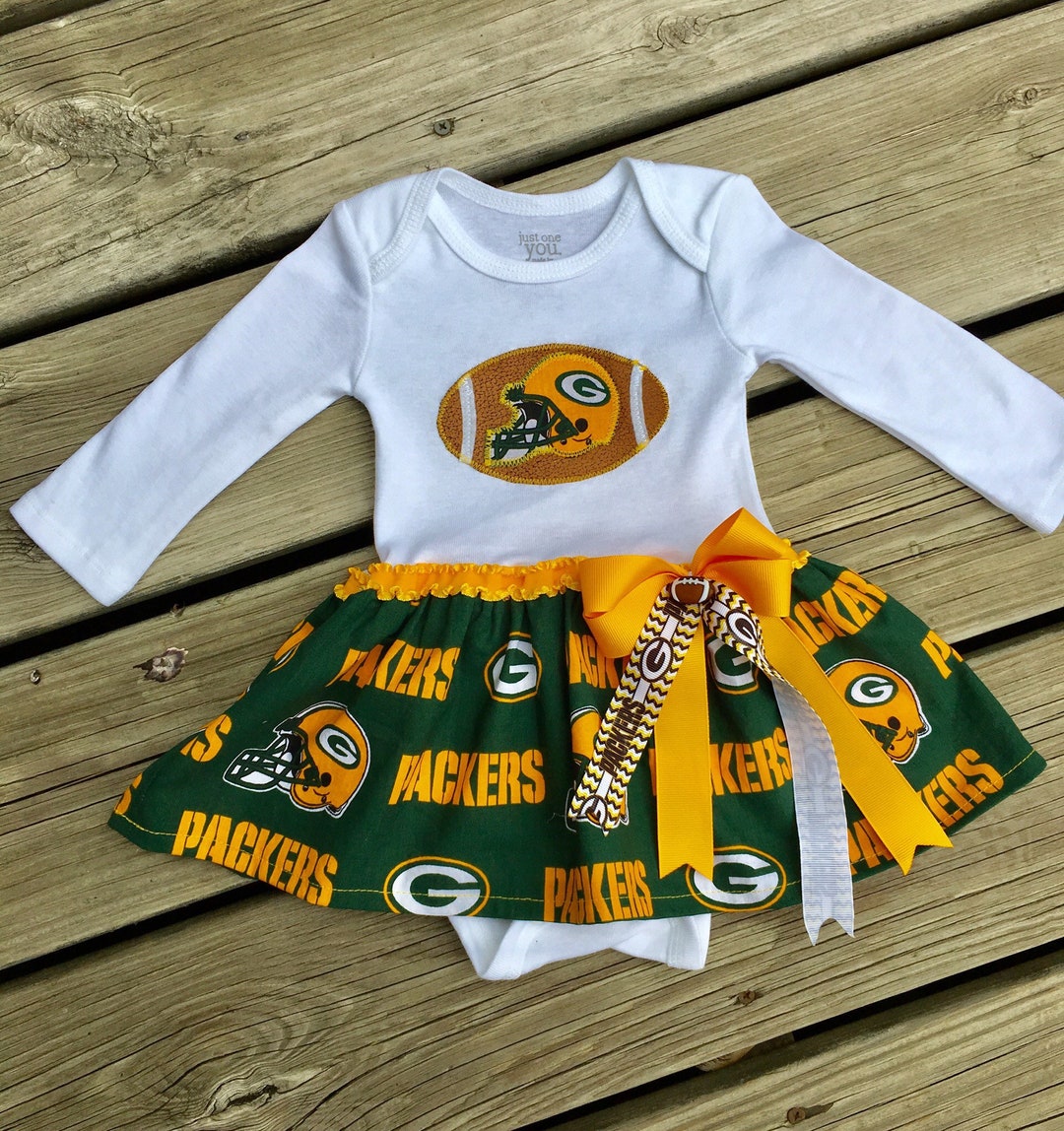 Green Bay Packers Dress/ Baby/toddler - Etsy