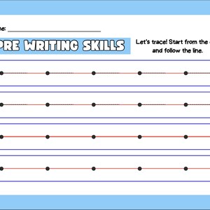 Pre-writing Tracing Worksheets – Printable PDF for Preschool | Fine ...