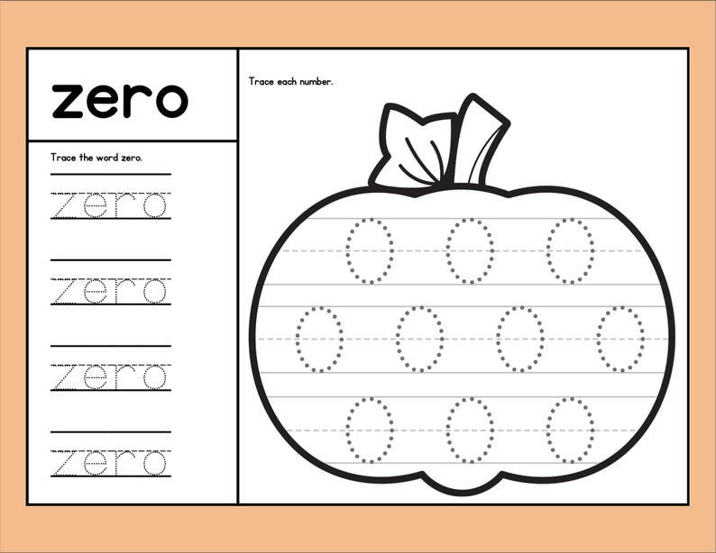 Numbers Tracing Worksheets 0–9 | Printable PDF | Number and Word ...
