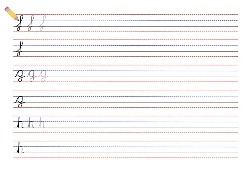 Cursive Handwriting Practice Worksheets: Alphabet & Word Tracing ...