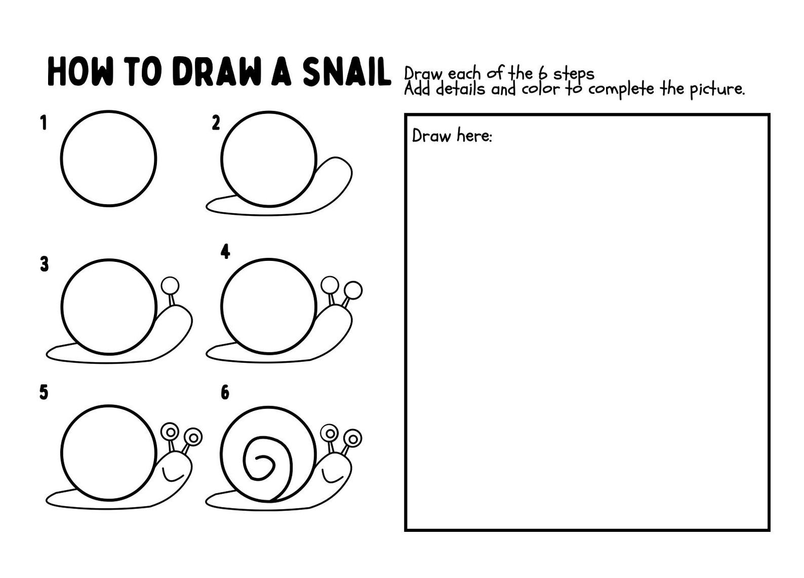 Animal Drawing Book for Kids: Step-by-step Art Activity (printable PDF ...