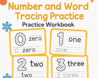 Numbers Tracing Worksheets 0–9 | Printable PDF | Number and Word ...