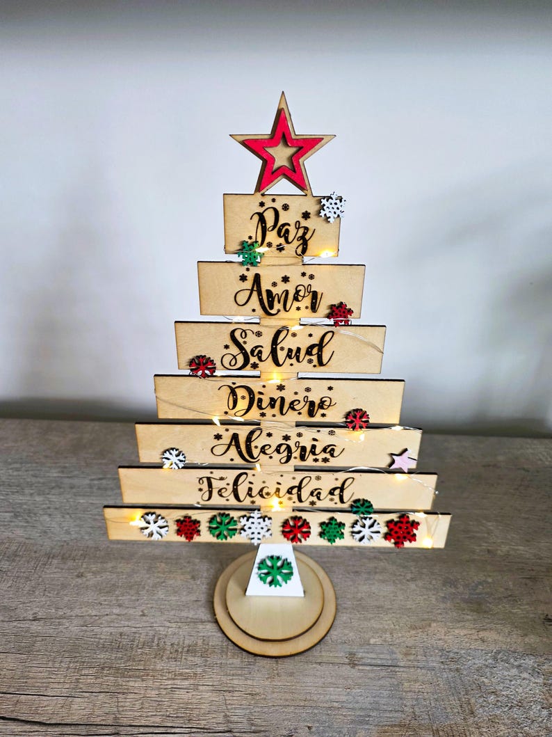 Laser Cut Wishing Tree in Spanish - Etsy