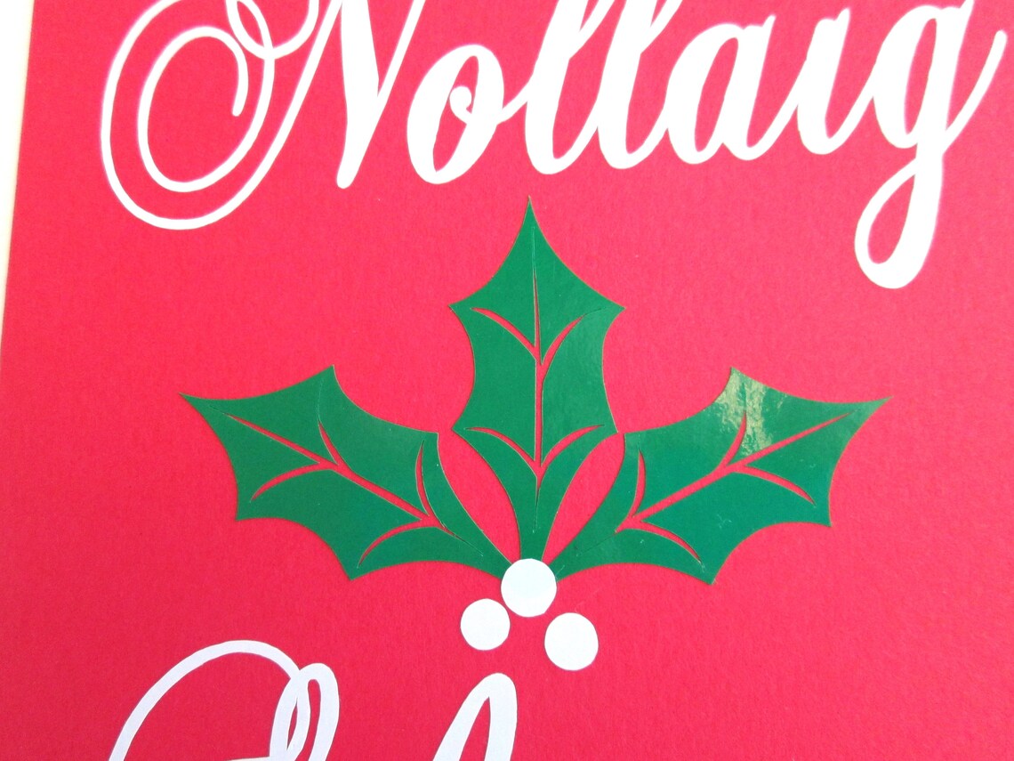Irish Gaelic Nollaig Shona Christmas Paper Gift Bag - Etsy