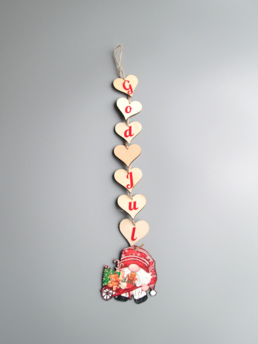 Norwegian / Swedish / Danish God Jul Christmas Gnome Hanging Decoration ...