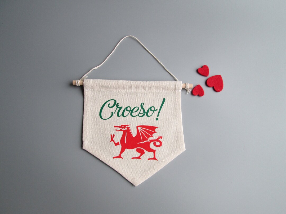 Welsh Croeso Welcome Banner - Etsy
