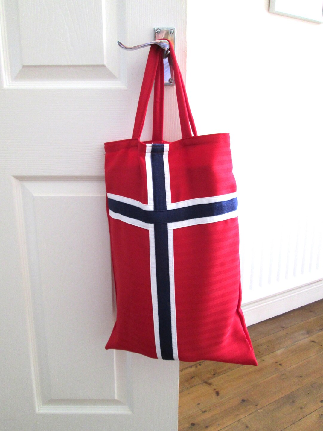 Norwegian Flag Tote Bag: Reusable Eco-friendly Shopping Bag - Etsy