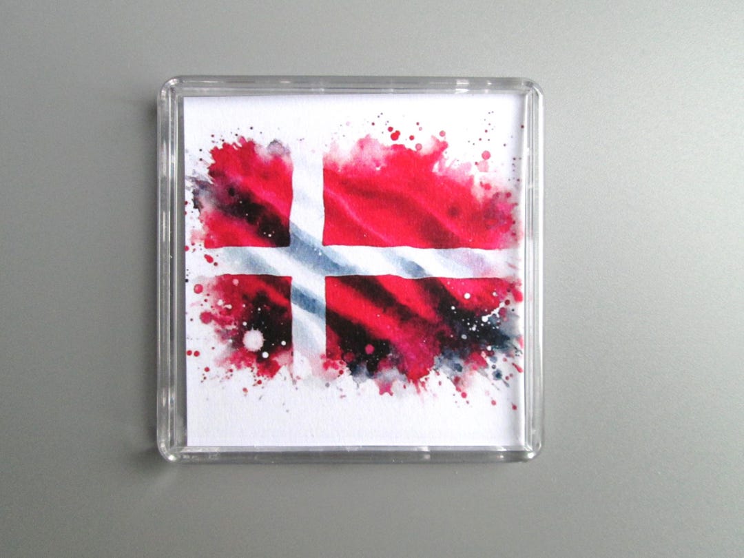 Danish Flag Magnet - Etsy