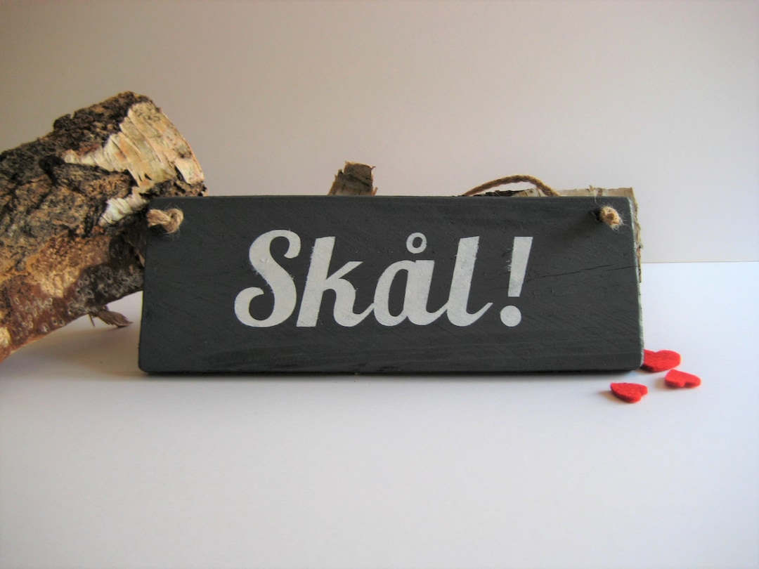Skål! Reclaimed Wood Sign: Scandinavian Decor - Etsy UK