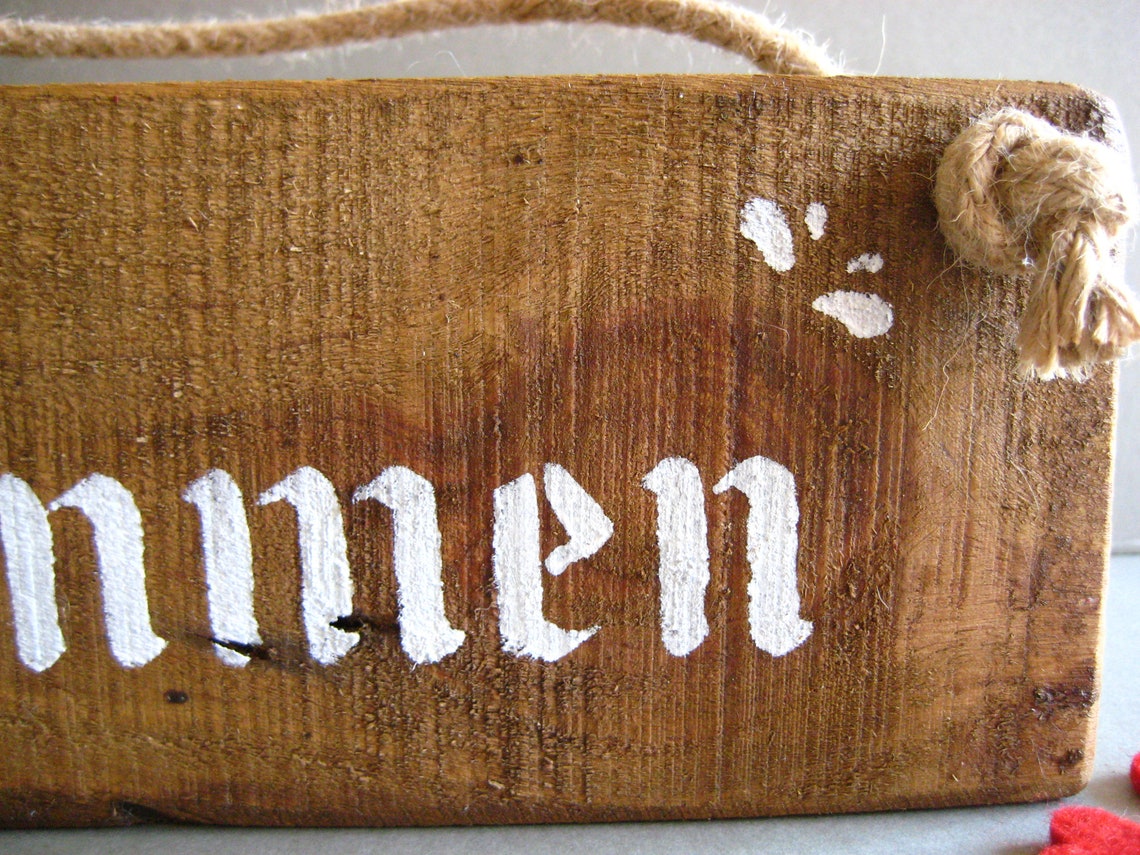 Välkommen Swedish Welcome Reclaimed Wood Hanging Sign - Etsy