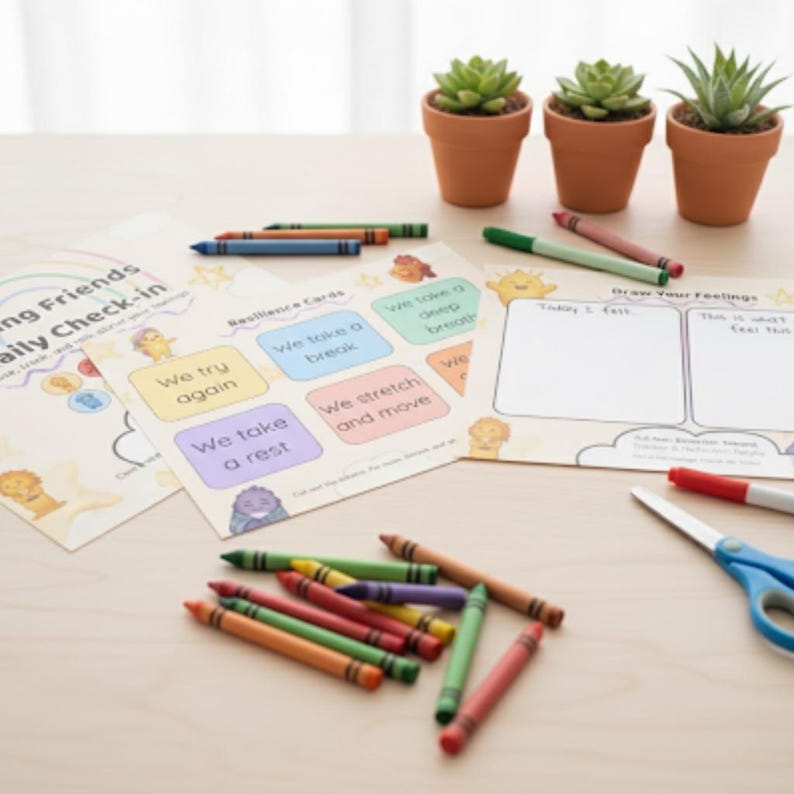 Daily Feelings Check-in Toolkit | Printable SEL Emotions Chart | Kids ...