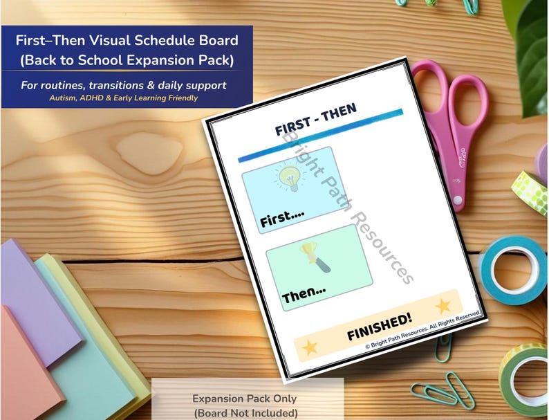 Back to School Visual Schedule Cards | Autism & ADHD Routine Expansion ...